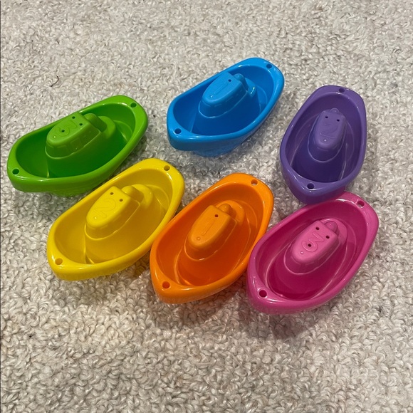Toys | Colorful Floating And Connecting Toy Boat Set | Poshmark